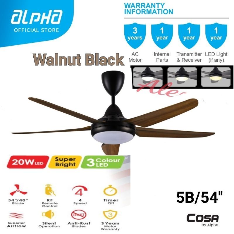 Alpha LED Ceilling Fan Cosa Xpress LED Ceilling Fan | Shopee Malaysia