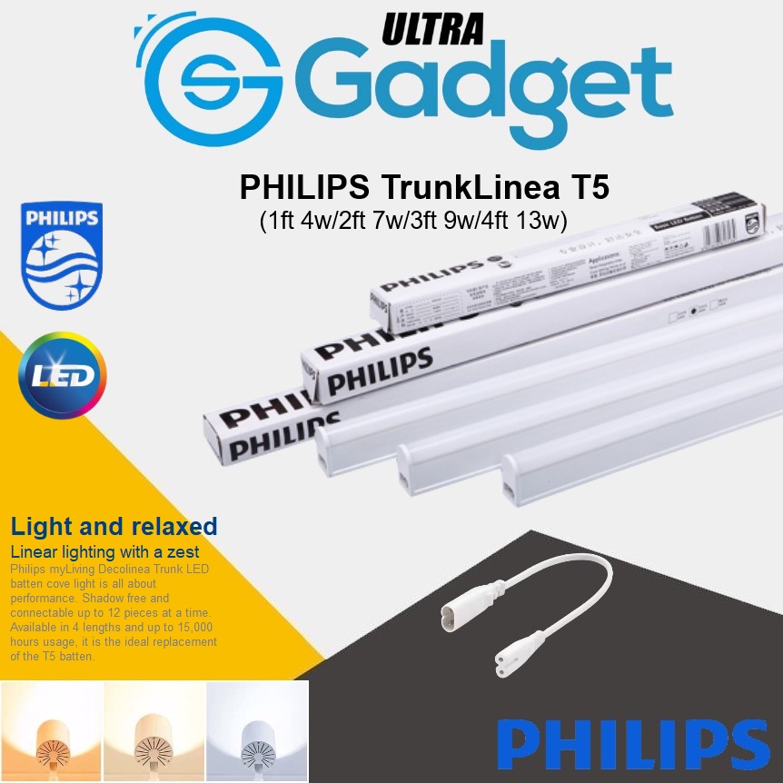 [1 YEAR WARRANTY]PHILIPS TRUNK LINEA BATTEN LED T5 [1ft 4W/2ft 7W/3ft 9W/4ft 13W] | Shopee Malaysia