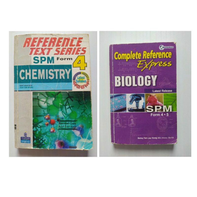 Buku Rujukan Biology dan Kimia SPM (used) | Shopee Malaysia