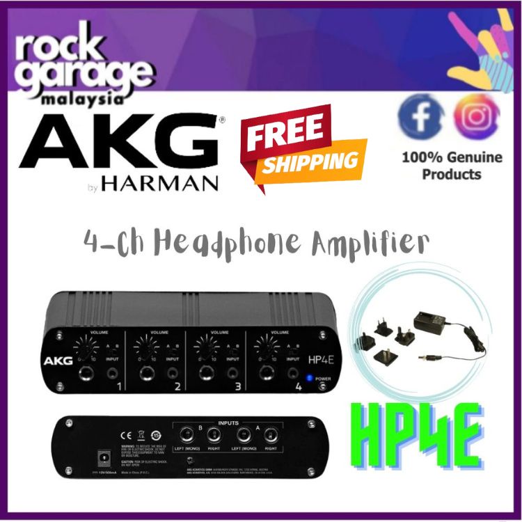 AKG HP4E 4-Ch Headphone Amplifier (HP-4E) | Shopee Malaysia