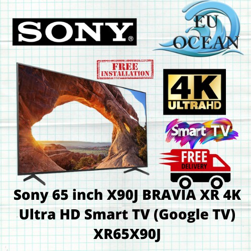 Sony 65 inch X90J BRAVIA XR 4K Ultra HD Smart TV (Google TV) XR65X90J ...