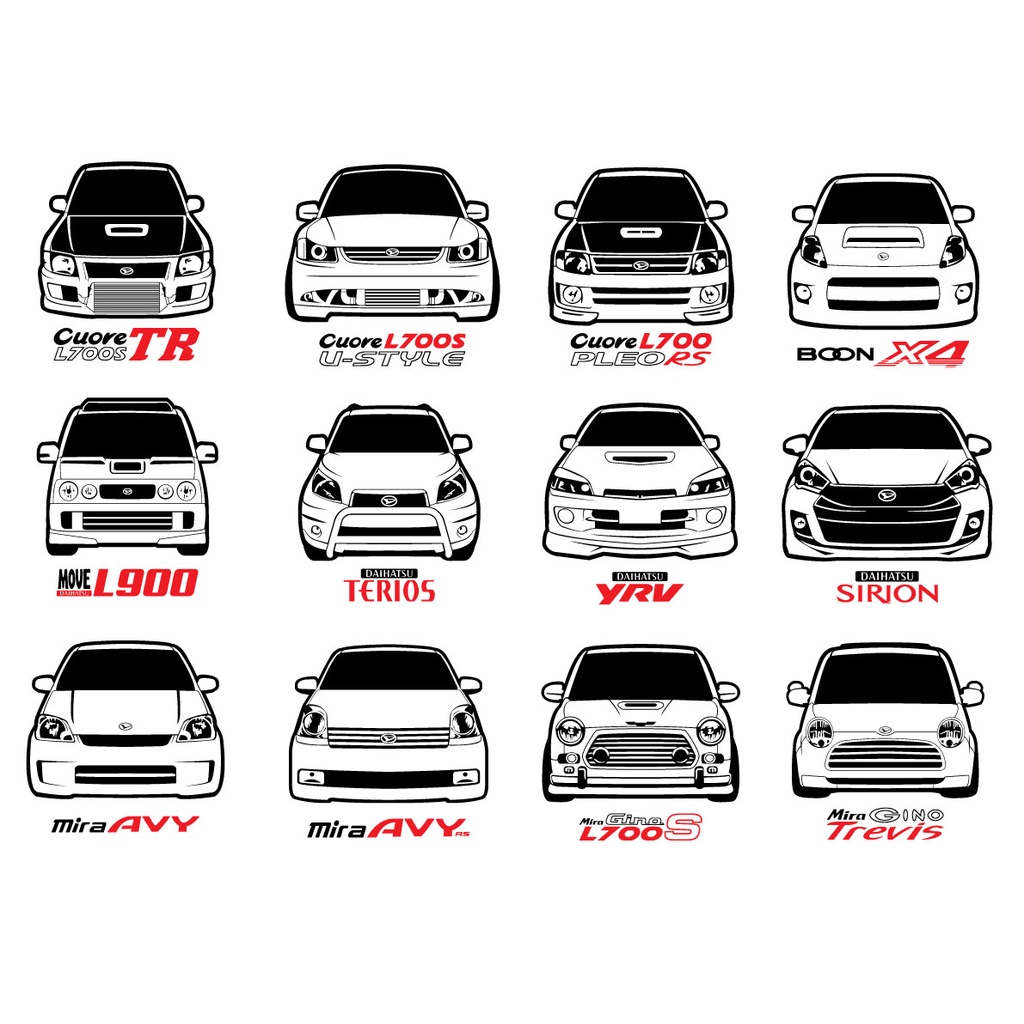 CAR VECTOR // VEKTOR KERETA (DAIHATSU EDITION ) MURAHHH!! K-CAR VECTOR ...