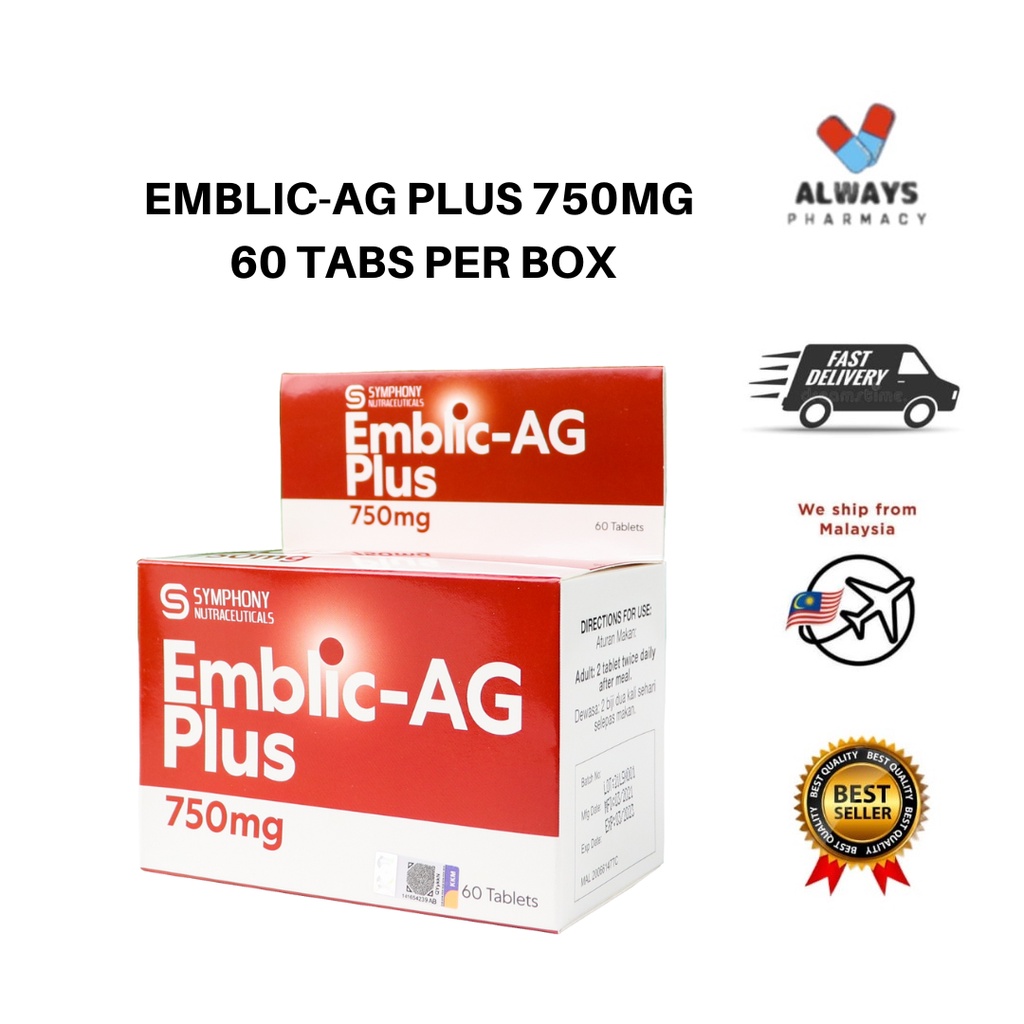 TRUELIFE EMBLIC-AG PLUS 750MG UNTUK TURUNKAN KOLESTROL DARAH TINGGI (60 ...