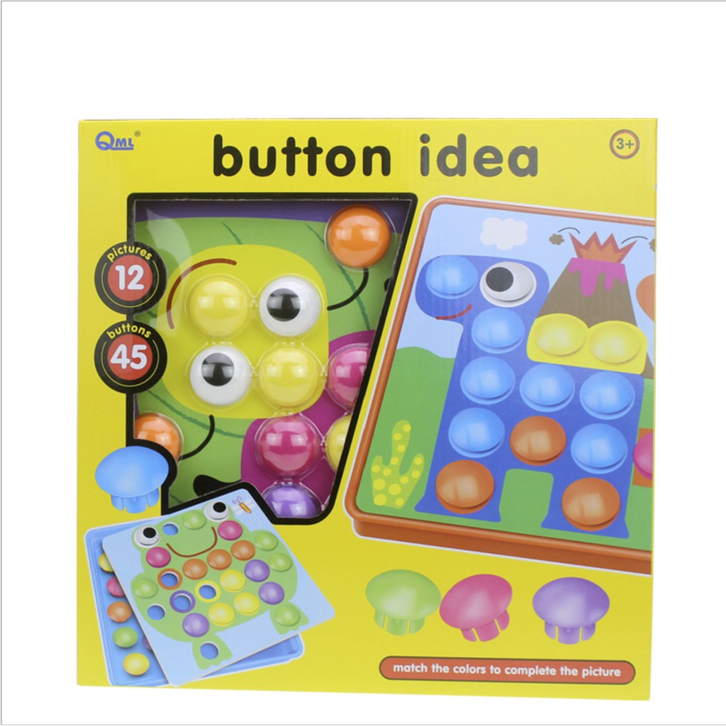 Button Idea Early Learning Educational Toys Motor Skill Preschool ...