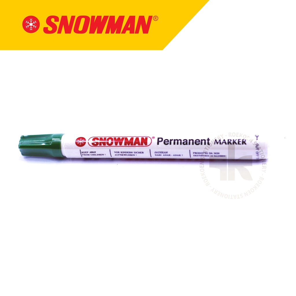 Snowman Permanent Marker Large Marker G-12 (Round Tip) | Shopee Malaysia
