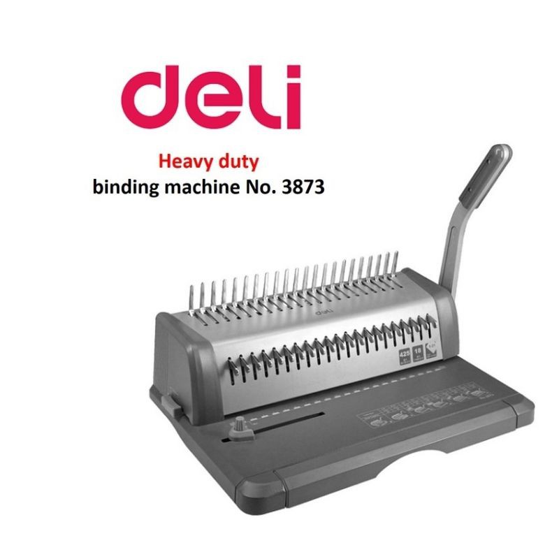 Deli Heavy Duty Comb Binding Machine No. 3873 | Shopee Malaysia