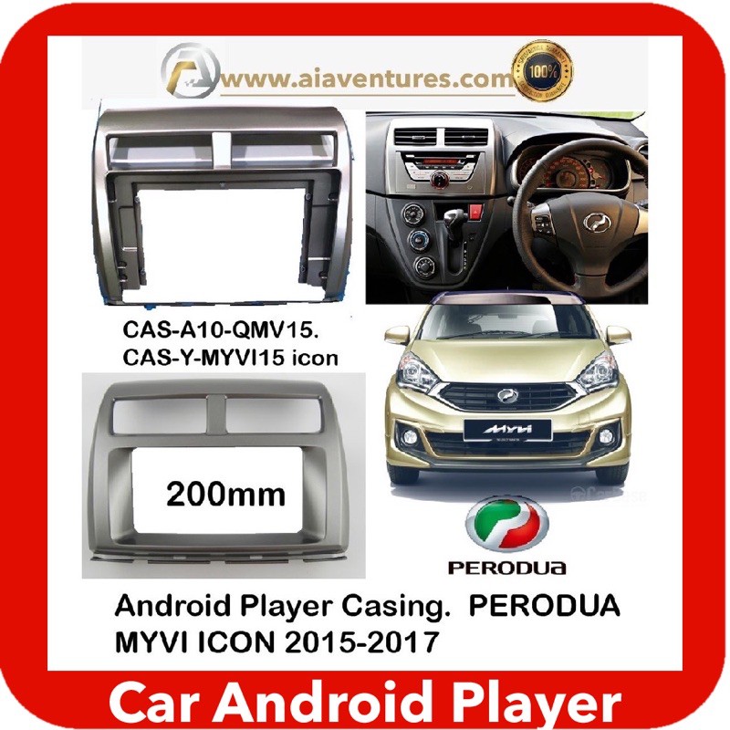 PERODUA MYVI ICON 2015-2017 10INCH ANDROID PLAYER CASING | Shopee Malaysia