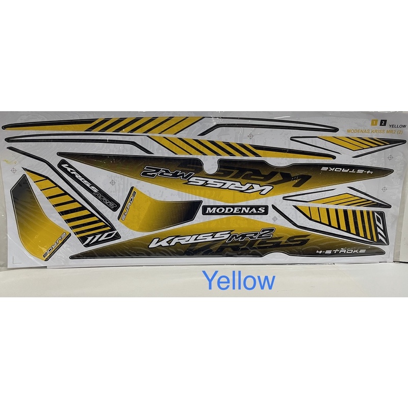 Modenas Kriss MR2 (2)Body Sticker | Shopee Malaysia