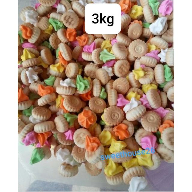 Biskut Bunga 3kg / Iced Gems Biscuit 3kg | Shopee Malaysia