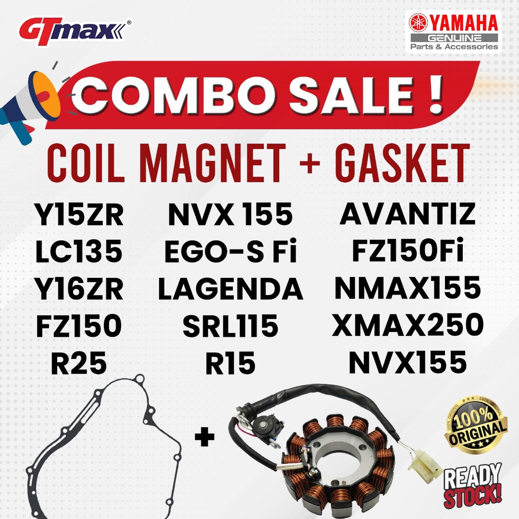 Combo Fuel Coil With Gasket Y15ZR LC135 LAGENDA FZ150 EGO-S FI Y16ZR ...