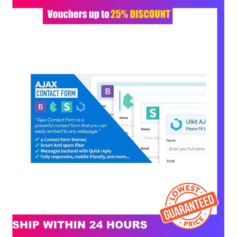 [LIMTED EDITION] Ajax Contact Form With Bootstrap Semantic Ui Bulma Uikit Forms | Shopee Malaysia