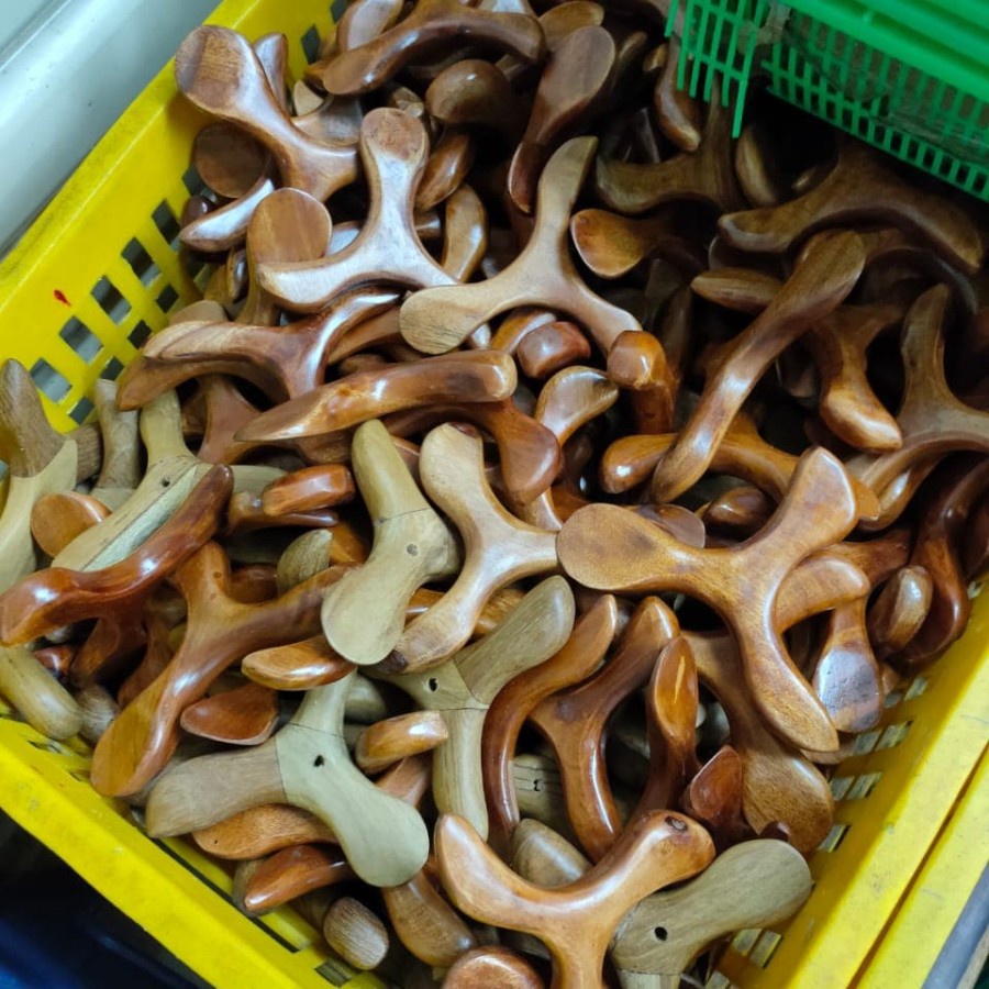 Traditional Health Foot Reflexology Scraper | Triangular Wood Massage ...