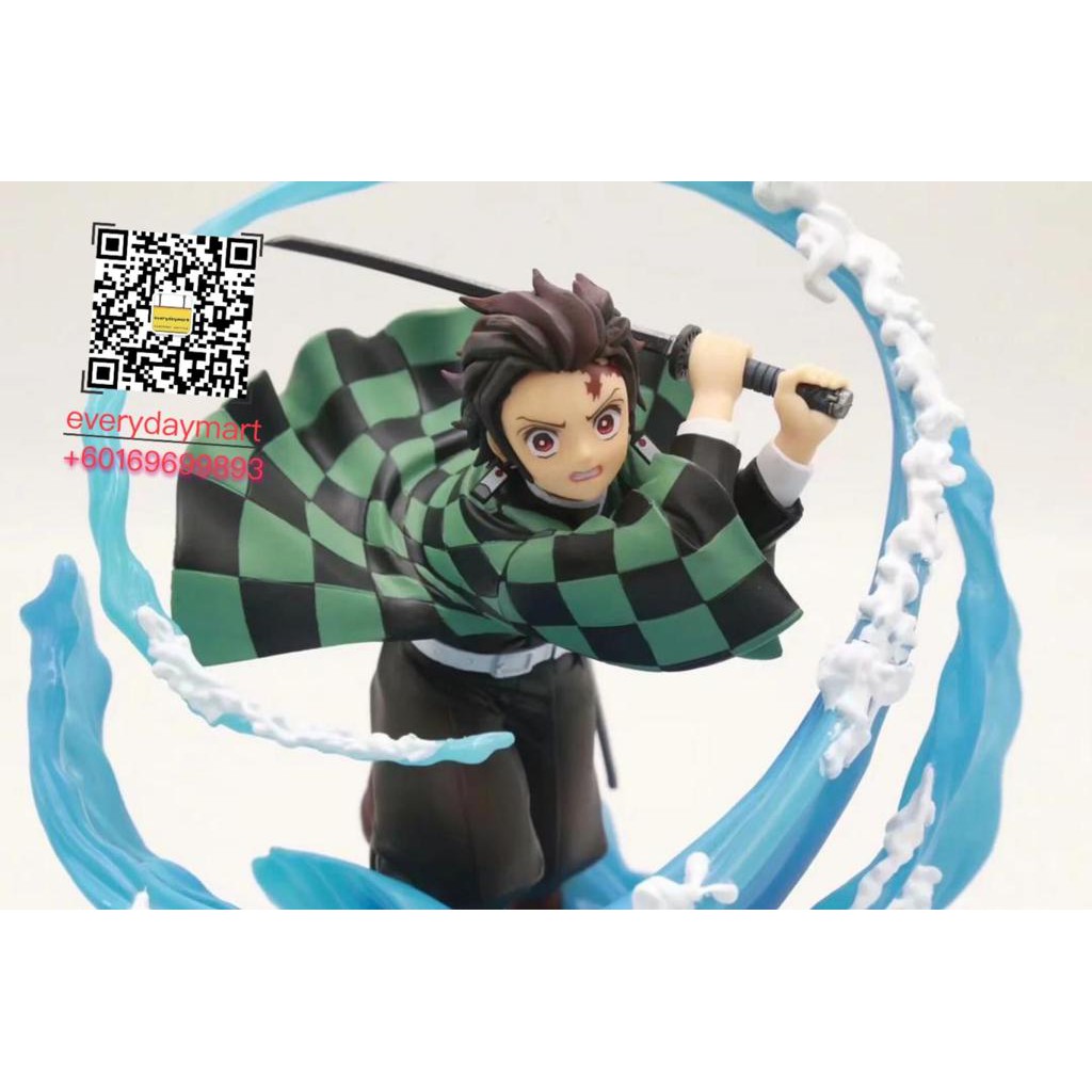 DEMON SLAYER🔥TANJIRO KAMADO🔥WATER BREATHING SCENE STATUES ACTION FIGURE ...