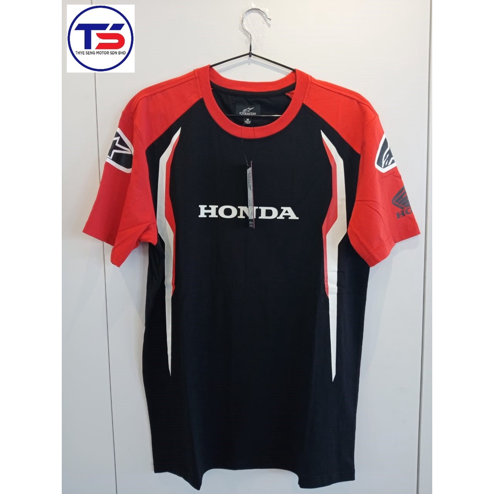 Honda Merchandise 100% Original Honda Round Neck T-Shirt Alpinestars ...