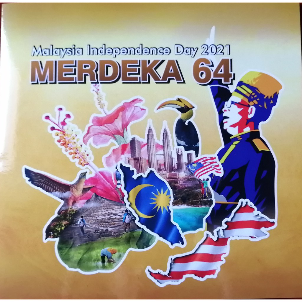 Malaysia Independence Day 2021 MERDEKA 64(Uncut 2 in 1) Commemorative ...