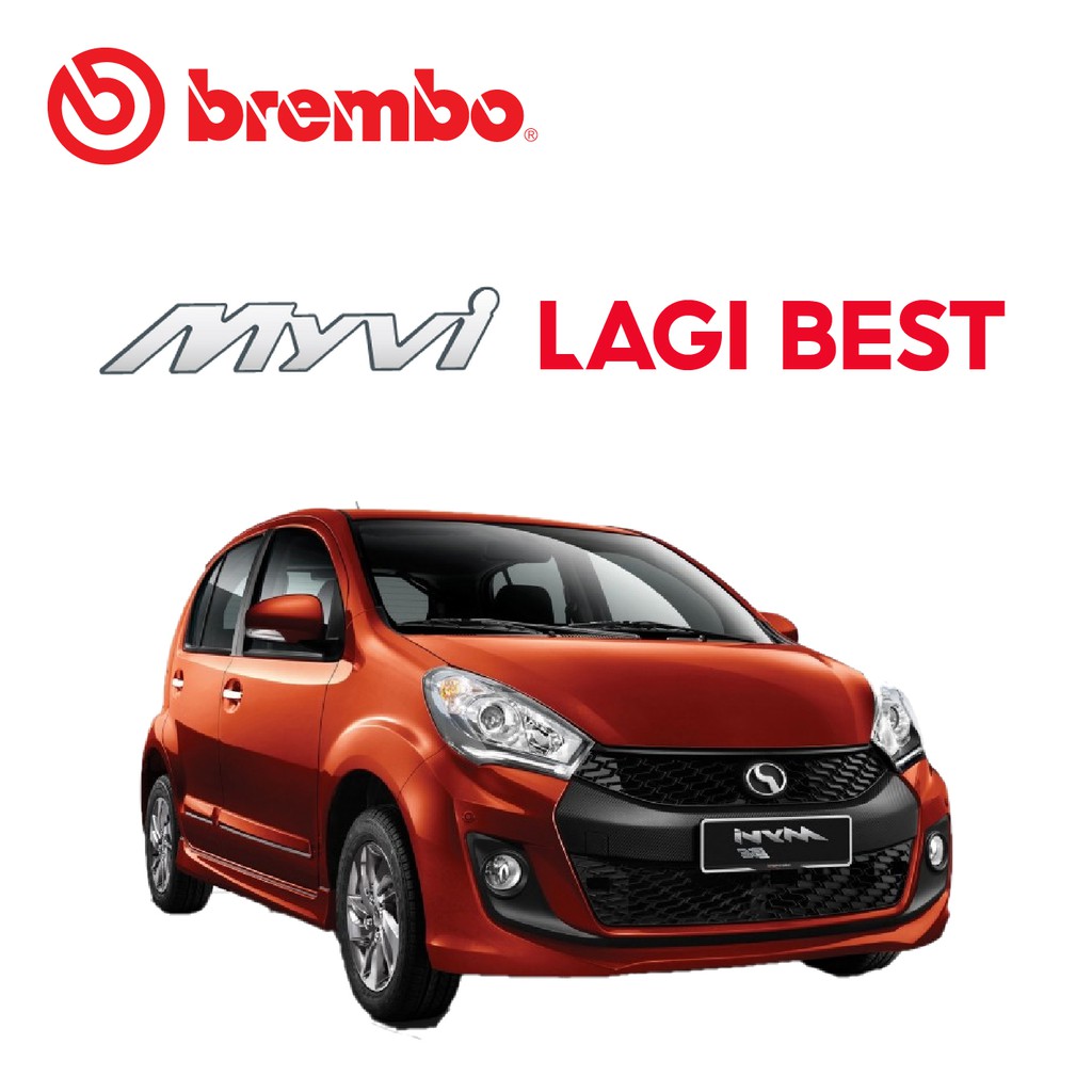 BREMBO Front Pads (1 set) - Compatible with Perodua Myvi 2nd Gen | Lagi ...