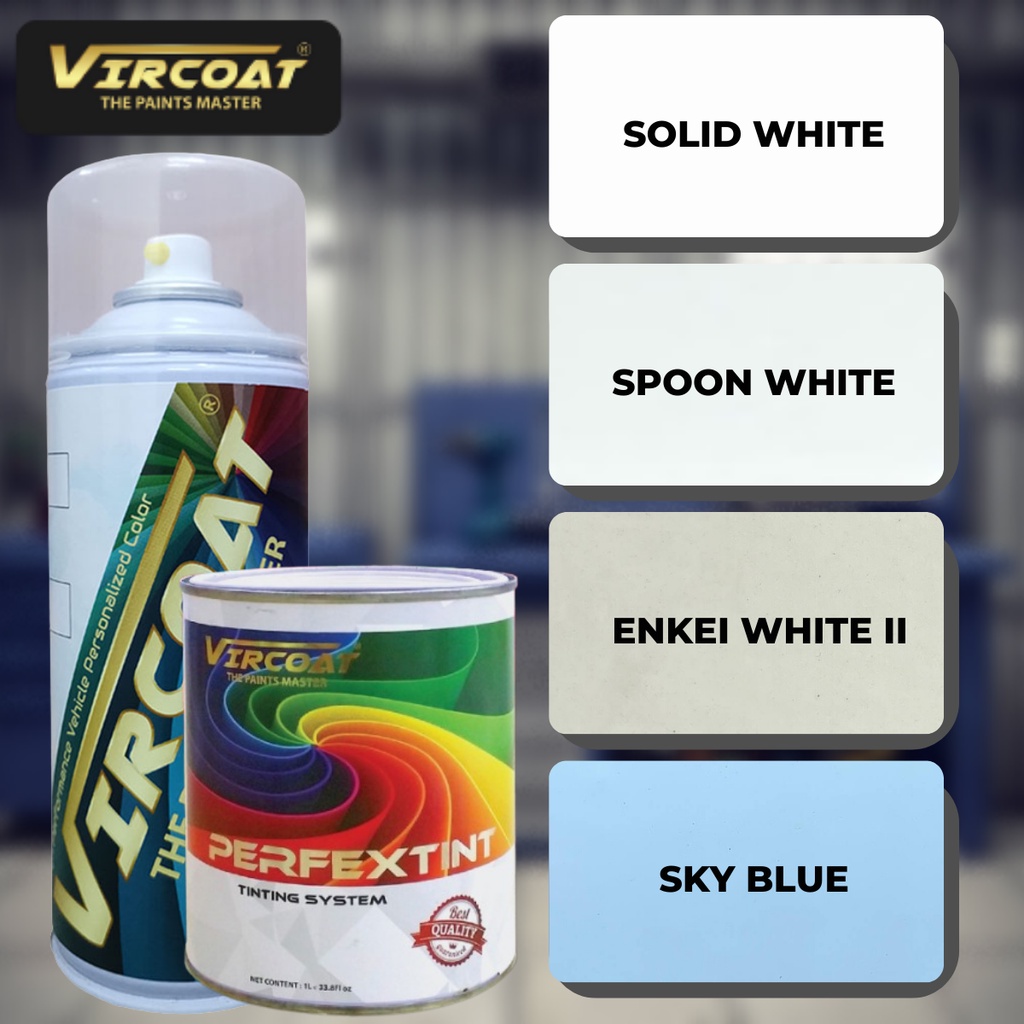 [Spoon White Solid Enkei Sky Blue] Touch Up Paint 2K Aikka / Cat Putih ...