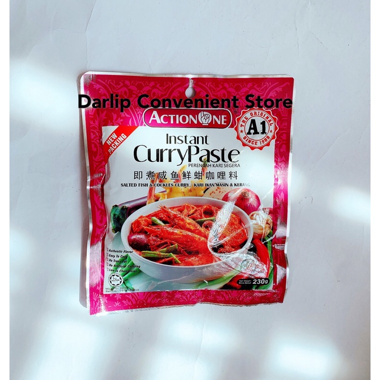 A1 Instant Curry Paste Perencah Kari Segera 即煮咖喱料（fish or seafood curry ...