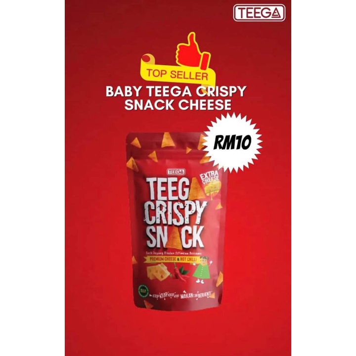[READY STOCK] BABY TEEGA CRISPY SNACK/NANCHOS CHEESE MAMA TEEGA SNEK ...