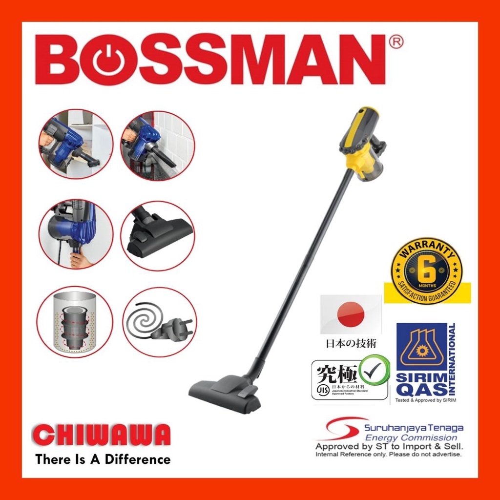 BOSSMAN 600W Handheld Dry Vacuum Cleaner BVC600 / BVC 600 | Shopee Malaysia
