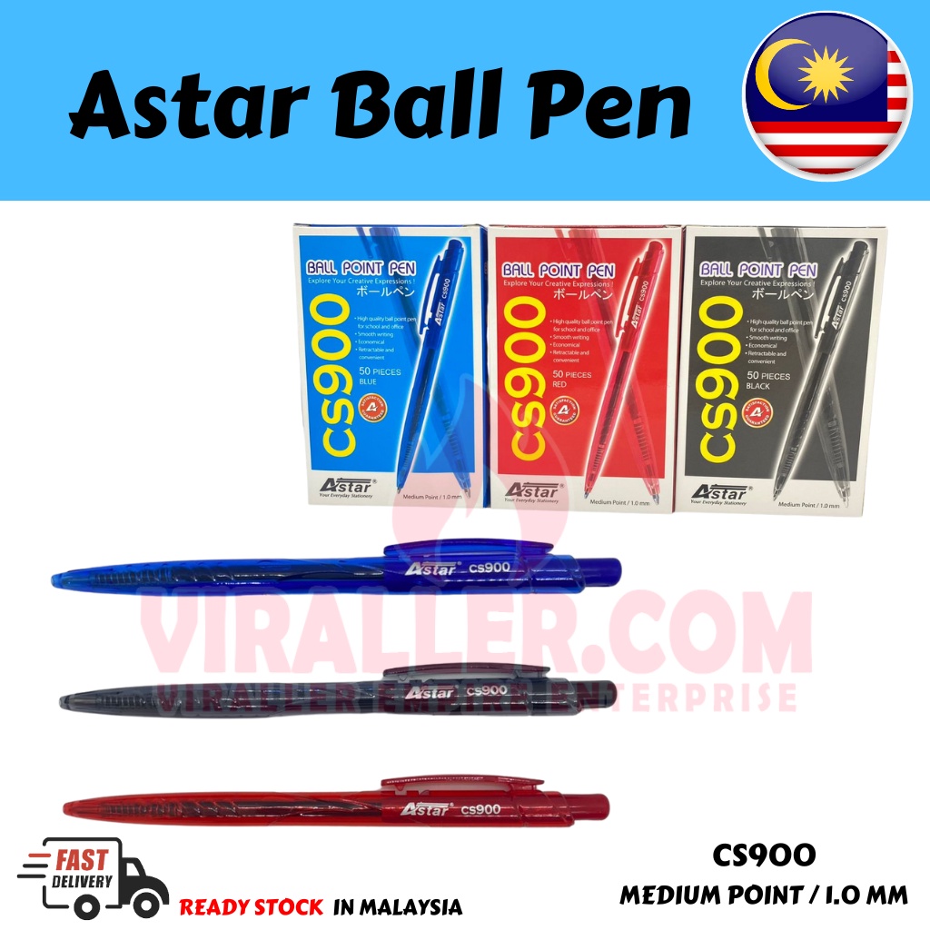 🔥 Astar Ball Pen Medium Point 1.0 mm | Shopee Malaysia