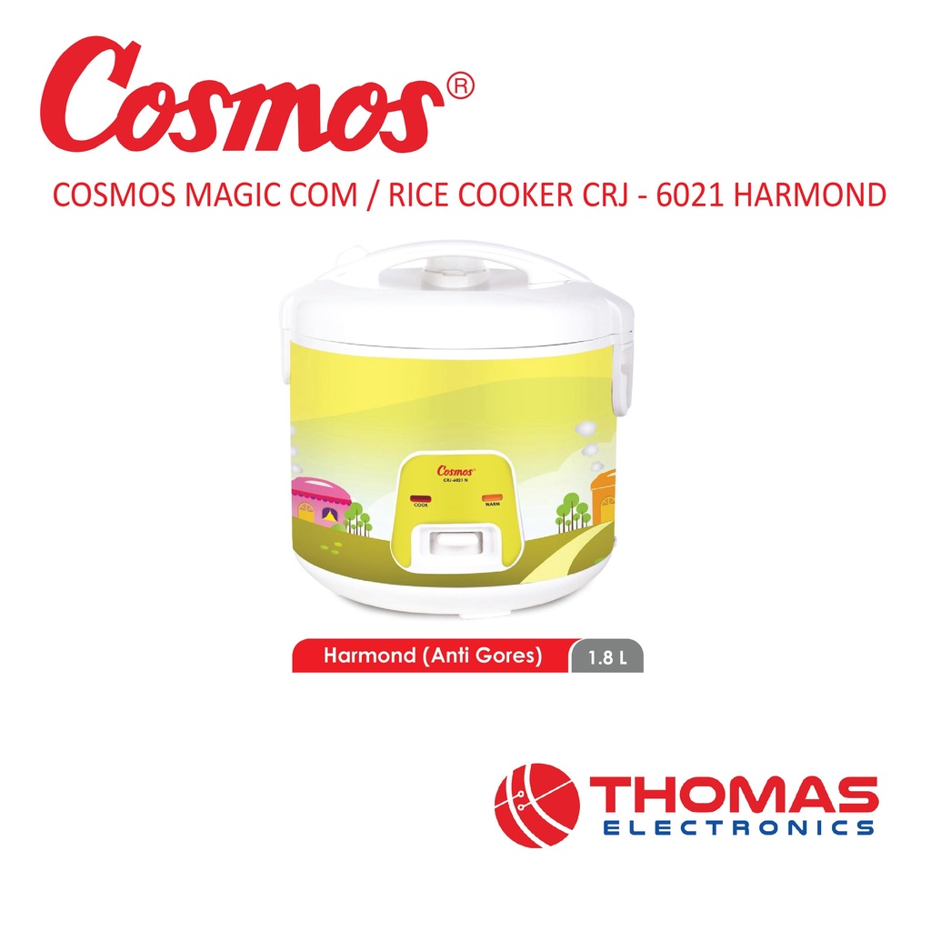 Cosmos Magic Com Rice Cooker CRJ 6021 HARMOND 1.8 Liter Rice Cooker ...