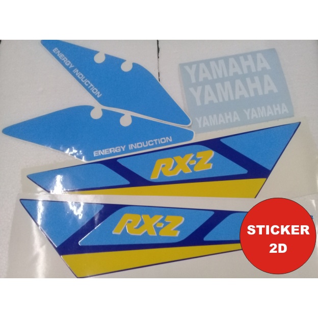 20230828-439 STICKER 2D YAMAHA RXZ ENERGY INDUCTION (BLUE) Body Sticker ...