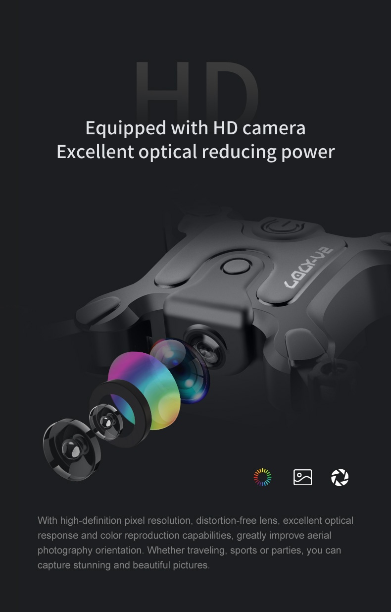 Original V2 Mini Drone 4K HD Camera Portable Drone Foldable Drone WIFI ...