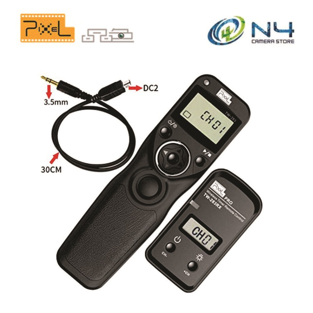 Pixel TW-283 DC2 LCD Wireless Shutter Release Timer Remote Control for Nikon | Shopee Malaysia