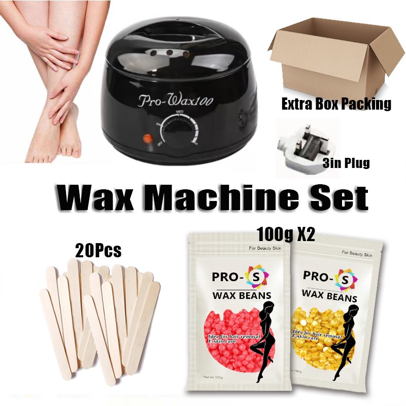 New Pro-S Brazilian Wax Beans Warmer Pot Depilatory Heater Spa Hair ...