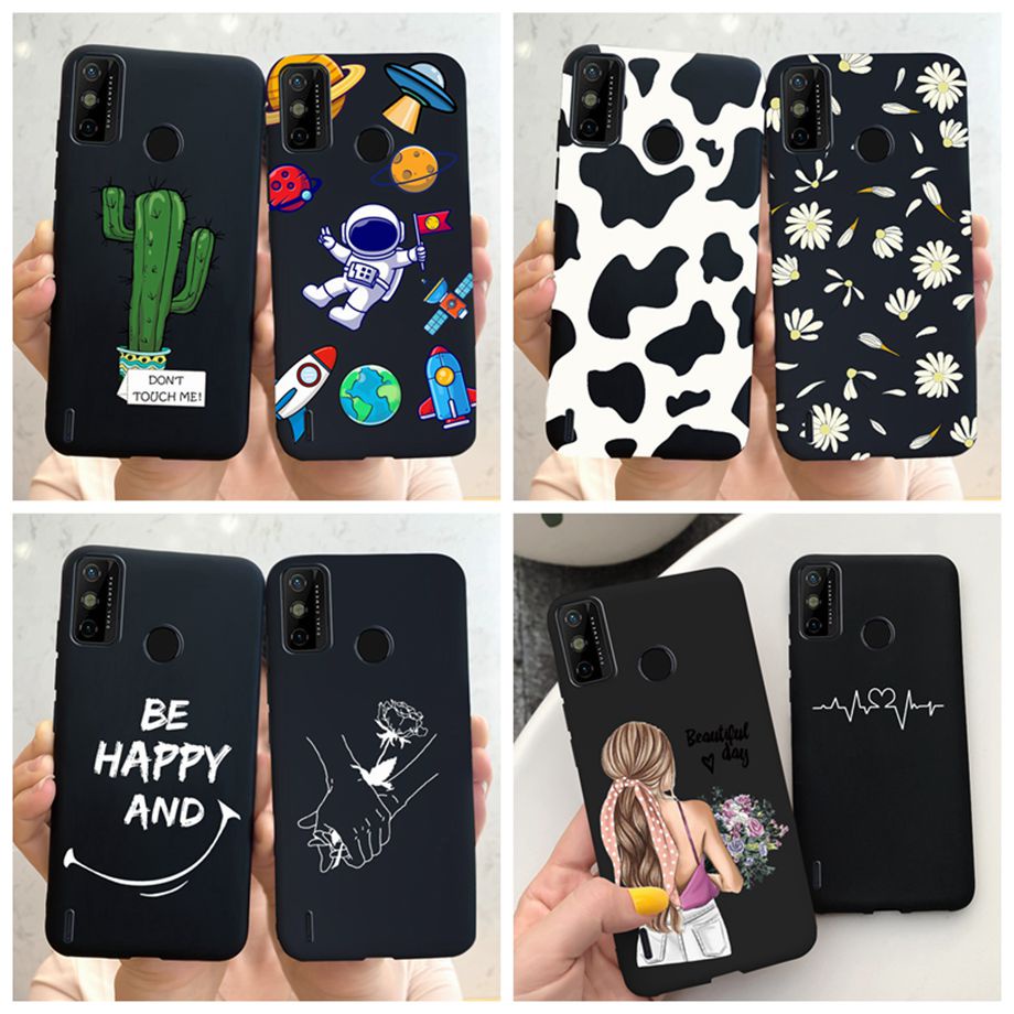 Tecno Spark 6 Go 2020 Silicone Case luxury pirnted Tecno Spark6go Cow ...