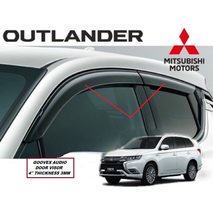 Mitsubishi Outlander Door Visor 2016-2022 Above | Shopee Malaysia