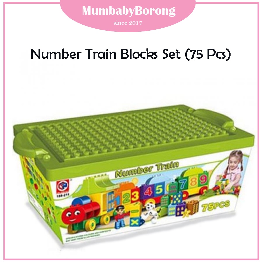 MB Number Train Blocks Set (75 Pcs) | Shopee Malaysia