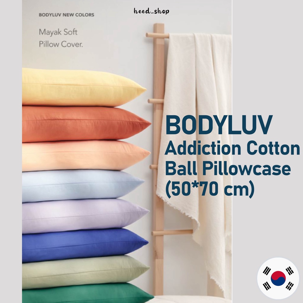 🇰🇷 [BODYLUV] Addiction Cotton Ball Pillowcase (50*70 cm) | Shopee Malaysia