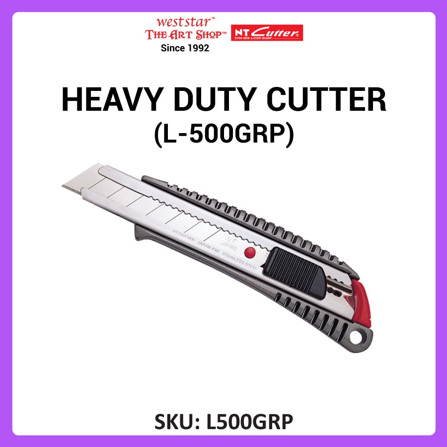 [Weststar TAS] NT Cutter L-500GRP Auto-Lock Heavy Duty Cutter + 1 Blade ...