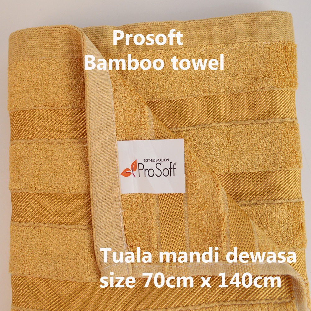 Tuala mandi dewasa paling lembut serap air terbaik Bamboo 100%cotton ...
