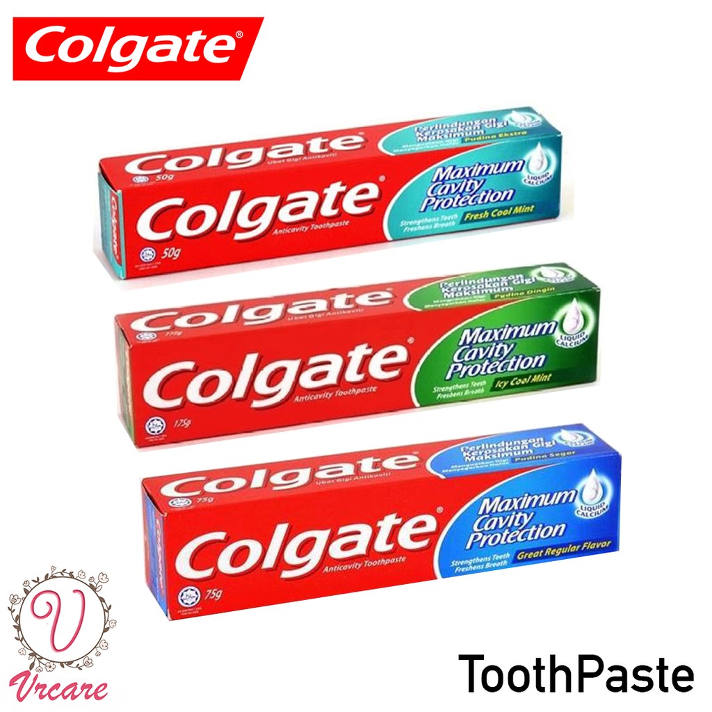 Colgate CDC Red ToothPaste Fresh cool Mint , Icy Cool Mint , Great Regular Flavour 50g 75g 100g ...