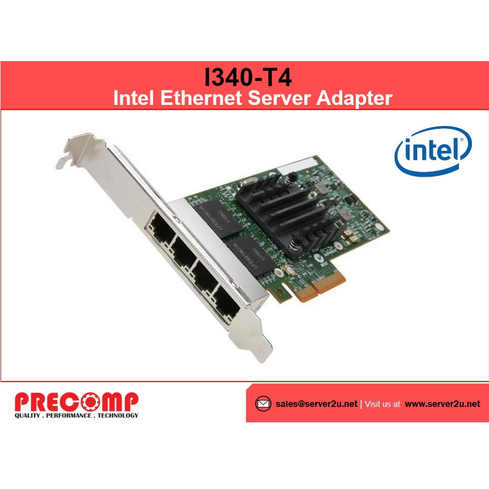Intel Ethernet Server Adapter I340-T4 (E1G44HT) | Shopee Malaysia