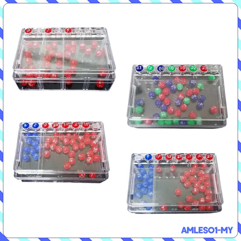 [AmlesoaeMY] Portable Mini Lottery Machine Fine Motor Toy Raffle Balls ...