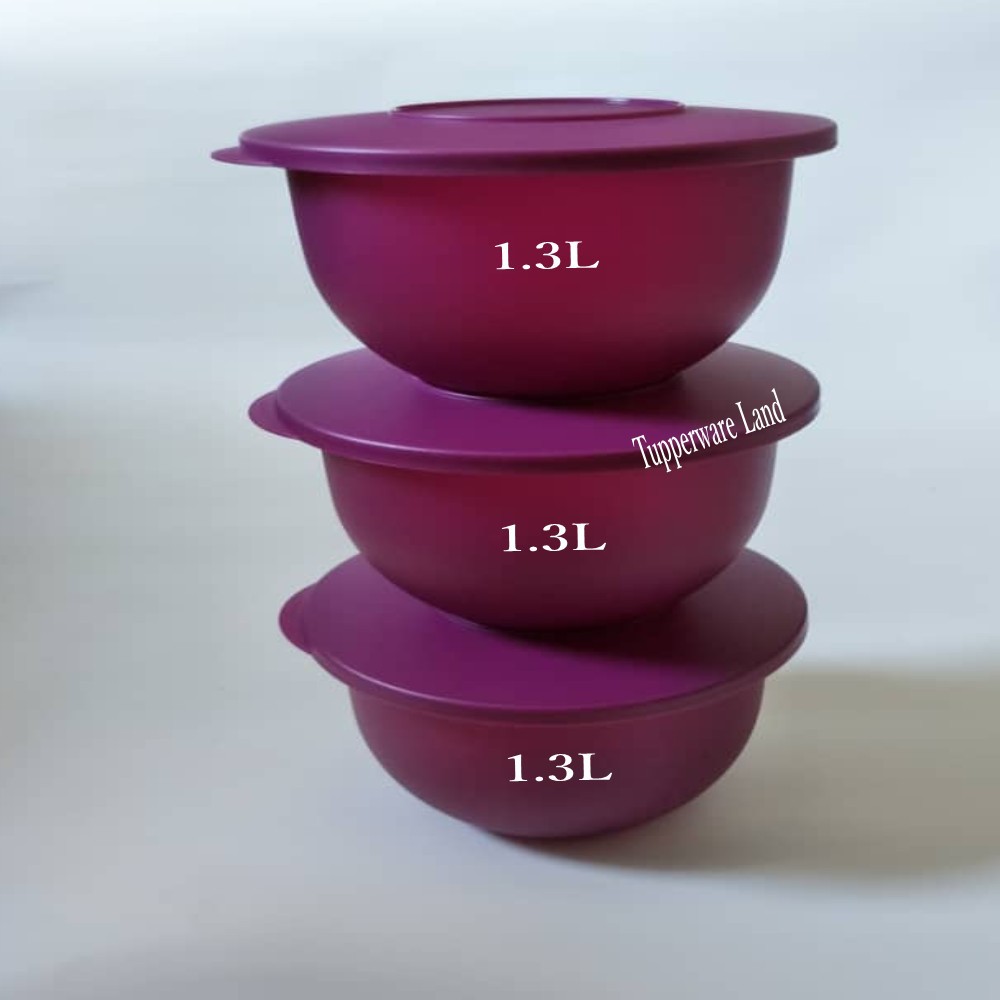 Tupperware Expression Bowl Small 1.3L (A set of 3) | Shopee Malaysia
