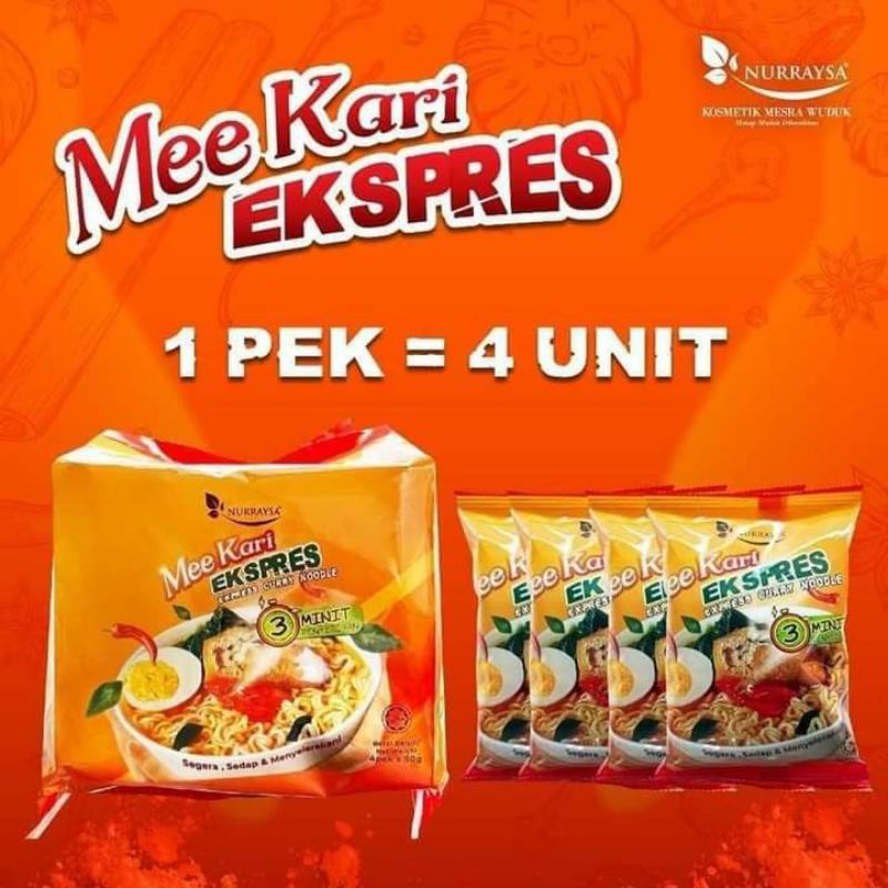 MEE EXPRESS (KARI) / NO MSG /NURRAYSA 💯% ORIGINAL | Shopee Malaysia
