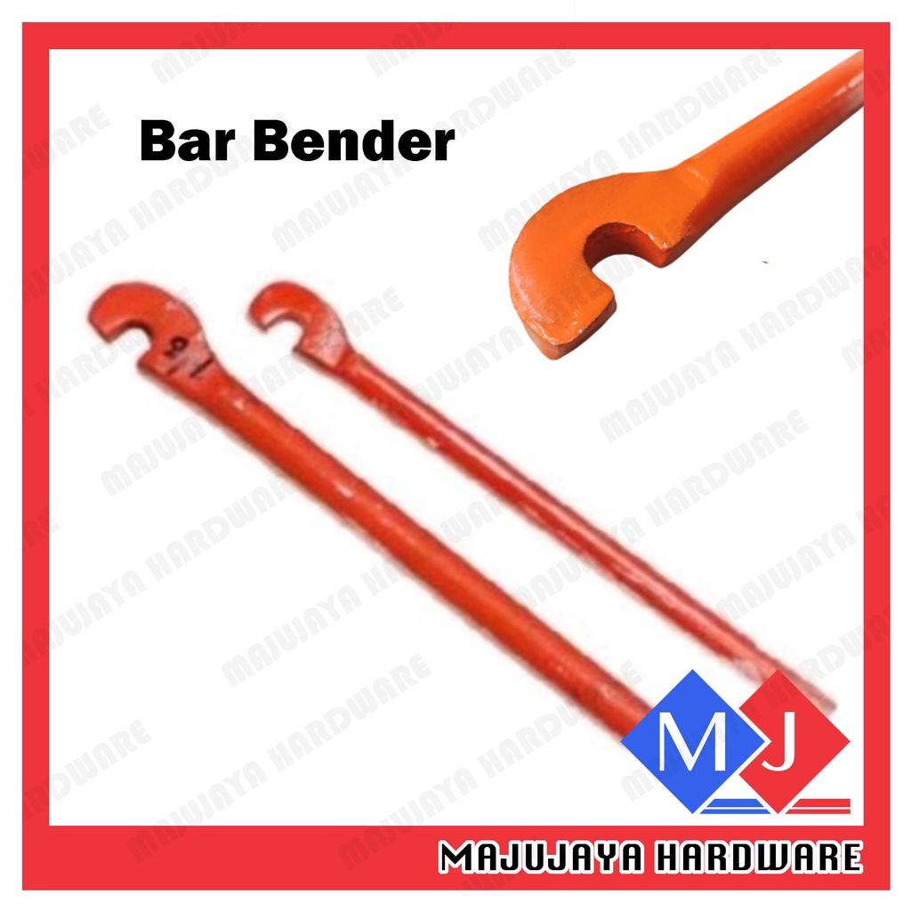 Steel Bar Bender Orange 3/8'' 1/2" Heavy Duty Rebar Steel Bar Batang ...