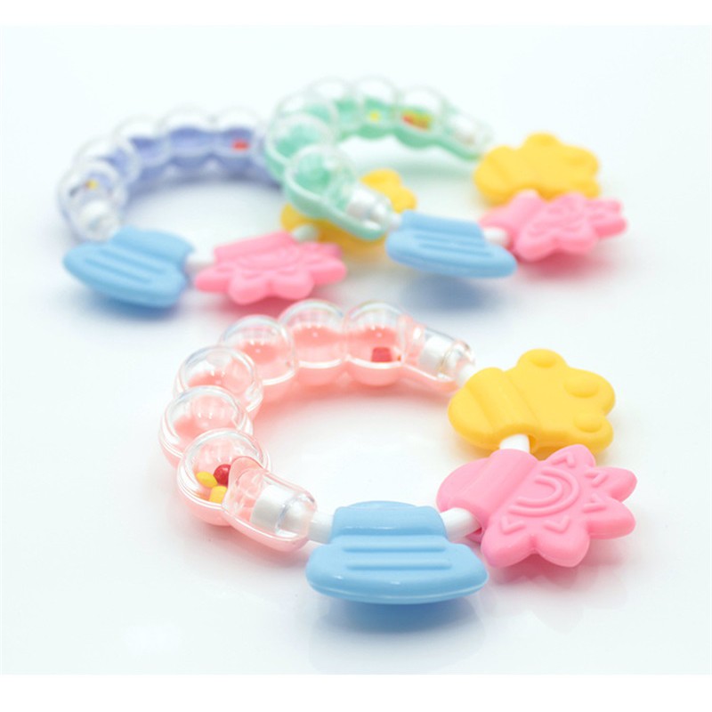 NEW 2 IN 1 BABY RATTLE TEETHER FOR 0-12 MONTHS MAINAN BAYI GIGIT BARANG ...