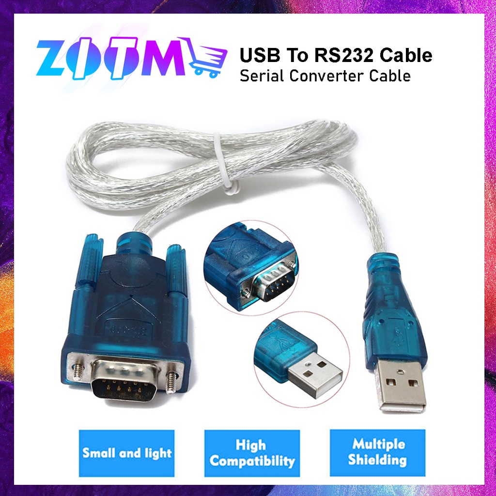 USB TO RS232 SERIAL 9 PIN DB9 CABLE ADAPTER CONVERTOR | Shopee Malaysia