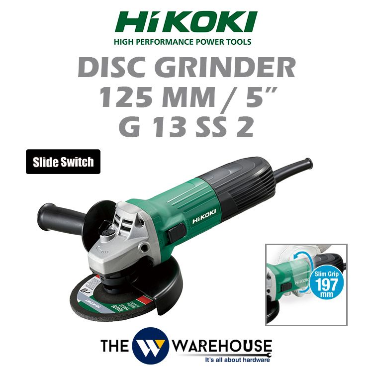 HiKOKI Disc Grinder G13SS2 125 mm / 5" with Slide Switch | Shopee Malaysia