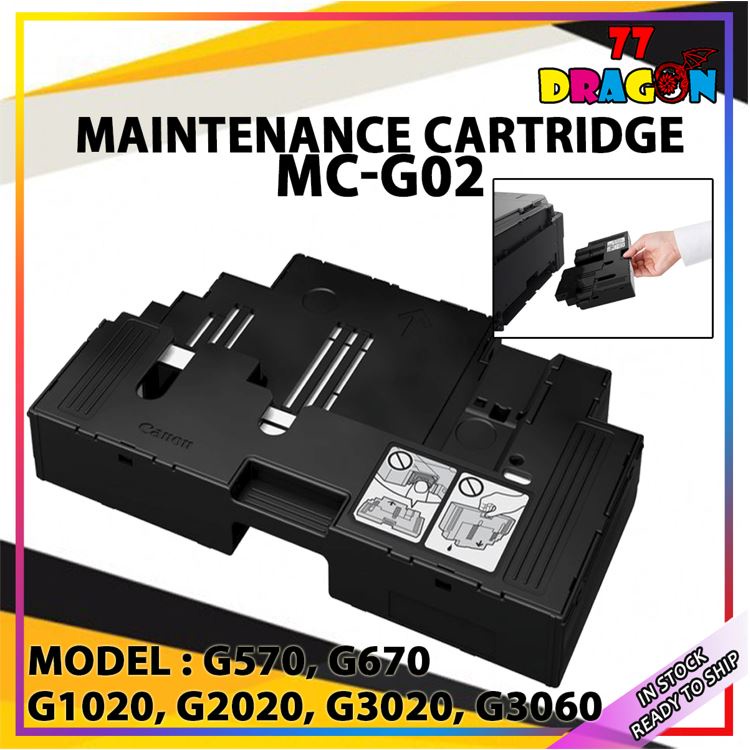 Canon Original MC-G02 Maintenance Cartridge for G1020 / G2020 / G3020 / G3060 / G570 / G670 ...