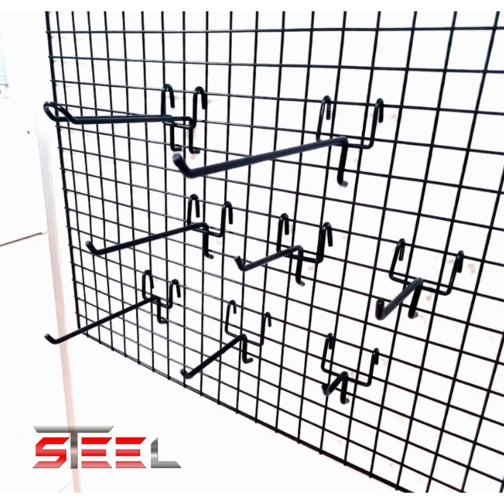 STEEL Concept Ready Stock Wire Mesh Hook Netting Hook Display Hanging ...