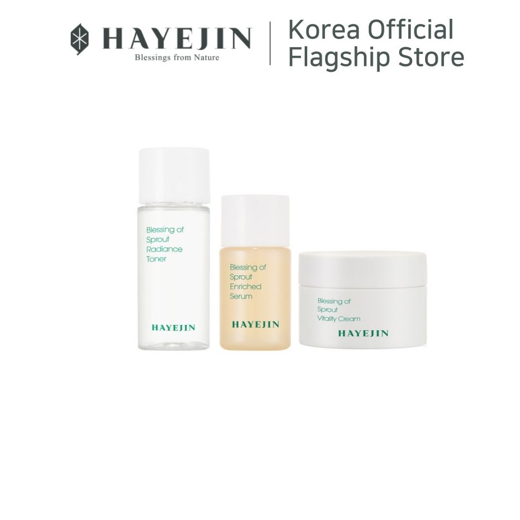 [HAYEJIN] Blessing of Sprout 3 STEP Starter SET (Radiance Toner 20ml ...