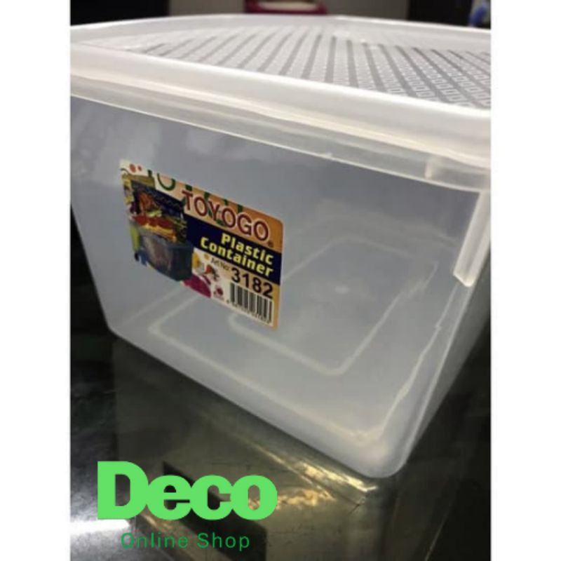 🔥READY STOCK🔥TOYOGO Plastic Container 3181/3182 Storage Box/Transparent ...