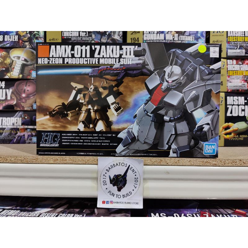 BANDAI [READY STOCK] HG Zaku III Custom AMX-011S / Zaku III AMX-011 | Shopee Malaysia